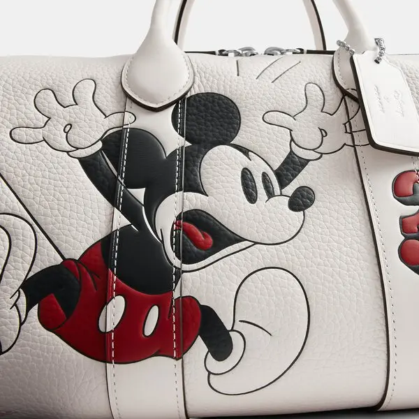 Coach Disney X Compass Bag 35 With Mickey Mouse - Chalk Multi